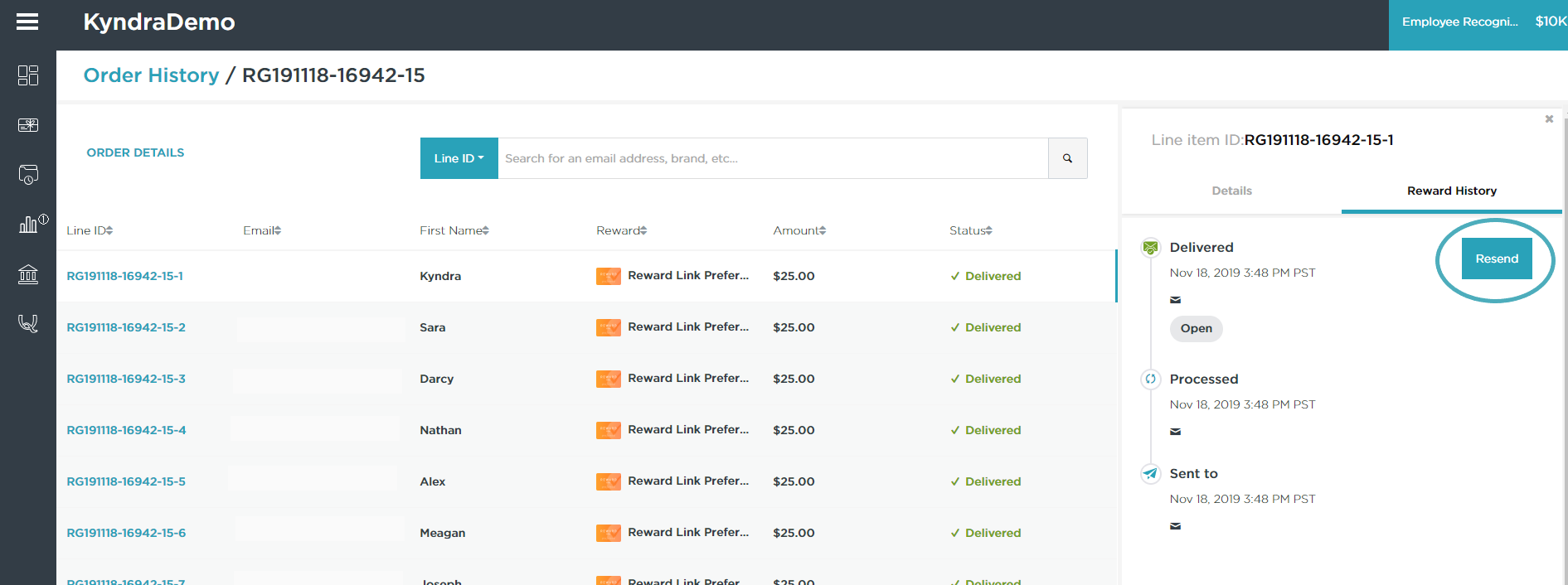 How to Resend Digital Rewards Using Rewards Genius