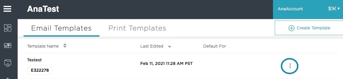 Managing Existing Email Templates