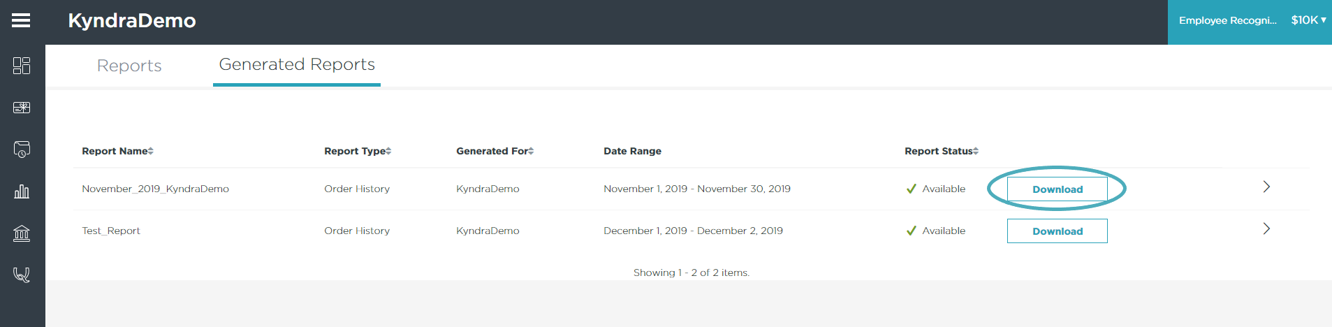 How to Generate and Download Reports