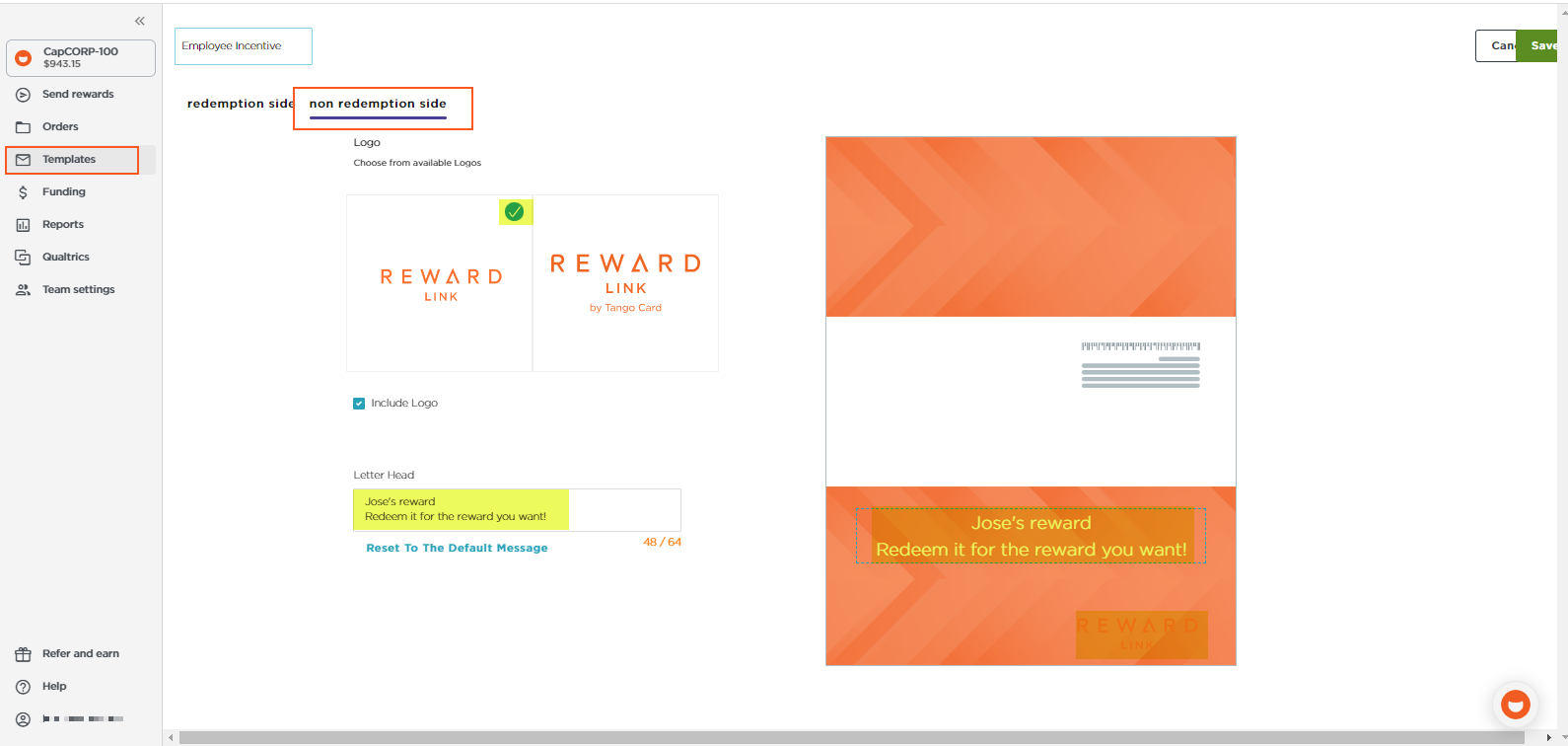 Create a custom print template