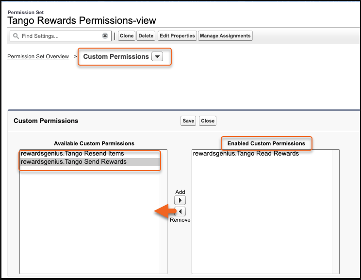 Install the Tango app in Salesforce