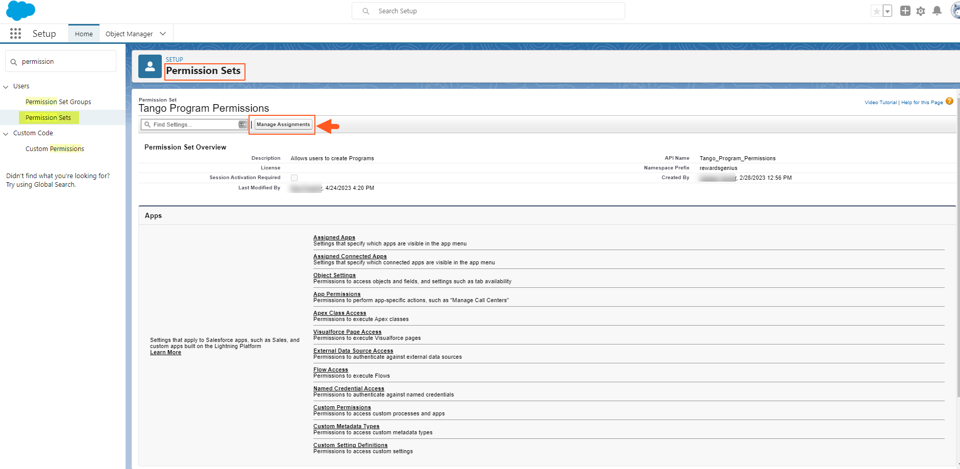 Install the Tango app in Salesforce