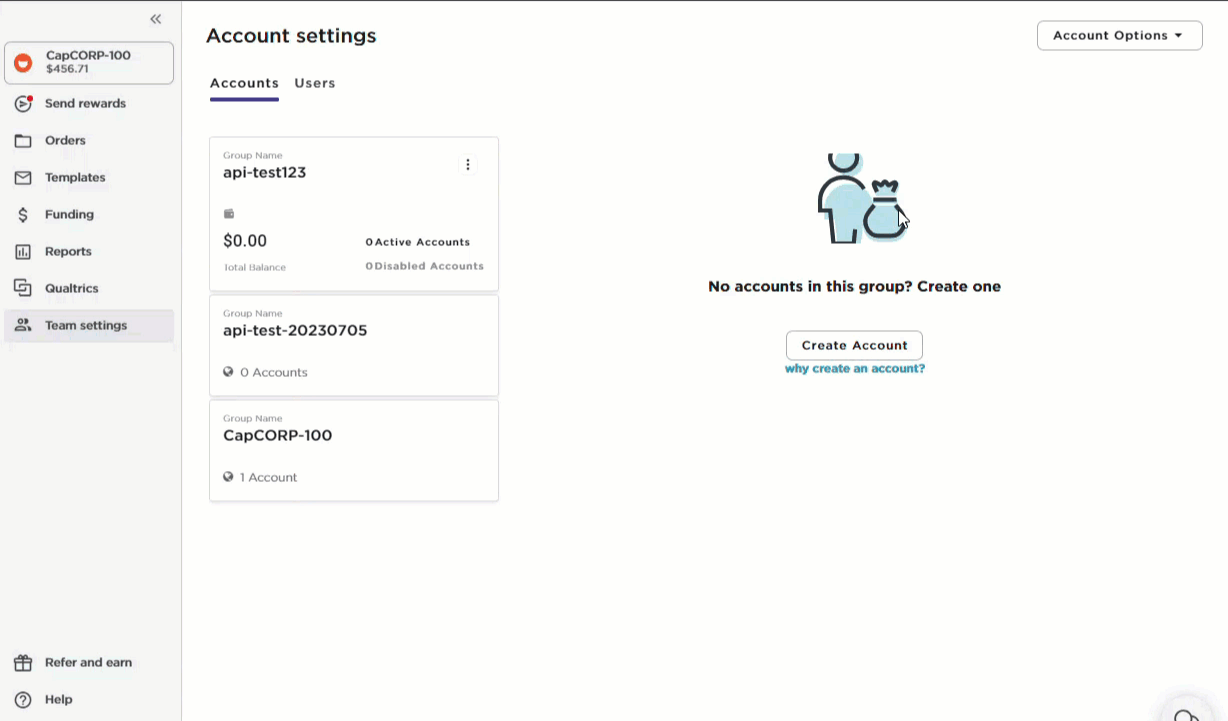 Create account balance alerts