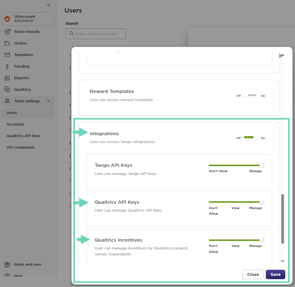 Step 3: Connect Tango incentives to Qualtrics